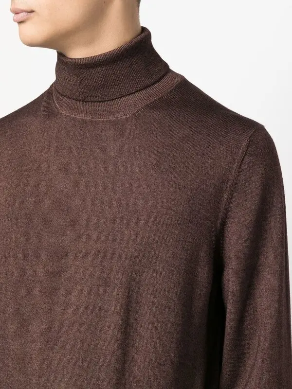 LARDINI Roll-neck Wool Jumper