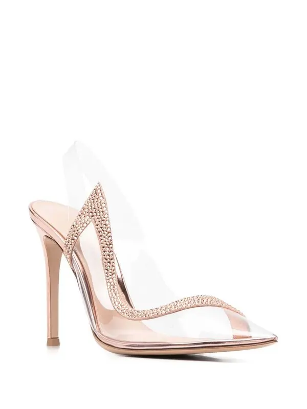 GIANVITO ROSSI Hortensia 105mm Slingback Pumps - Pink