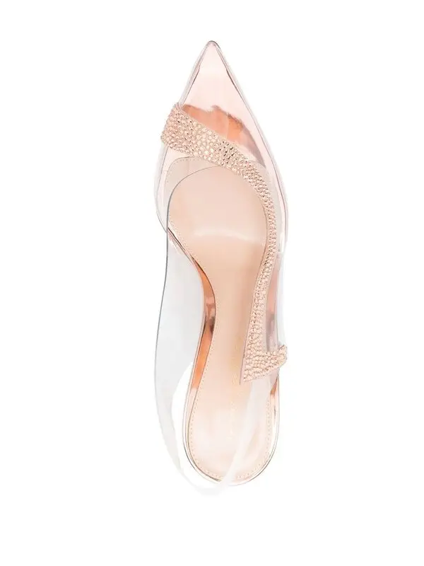 GIANVITO ROSSI Hortensia 105mm Slingback Pumps - Pink
