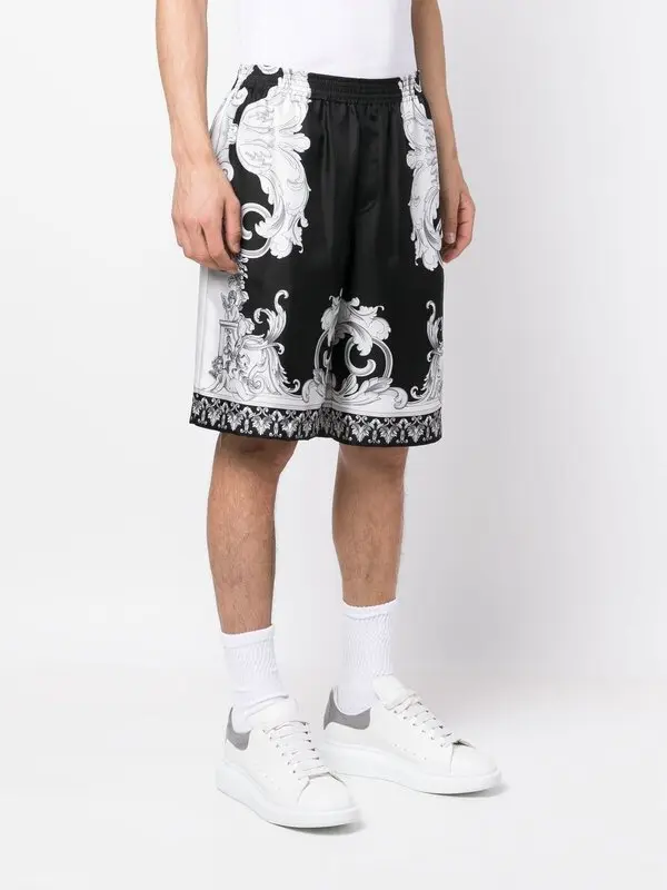 Versace Barocco-print Bermuda Shorts