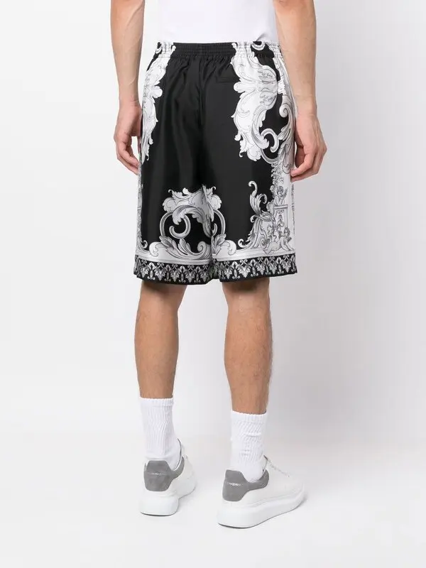Versace Barocco-print Bermuda Shorts