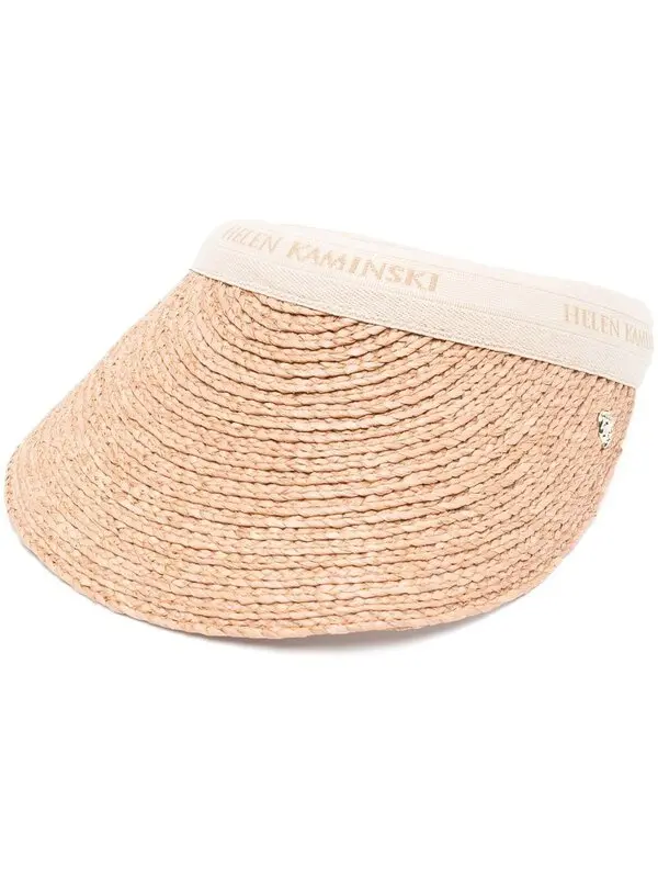 Helen Kaminski Bianca Straw Visor - Neutrals