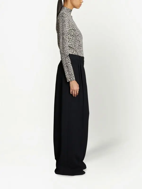 Proenza Schouler Leopard-print Mock-neck Top