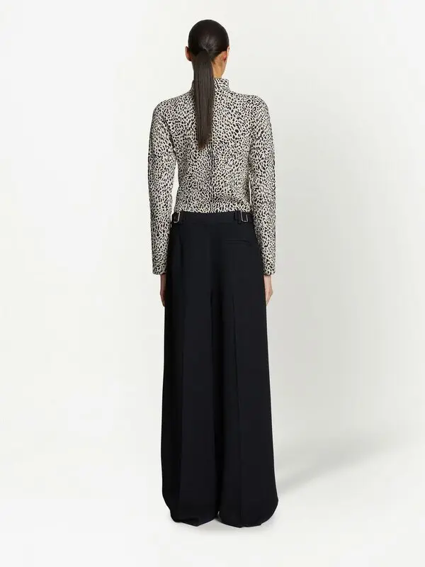 Proenza Schouler Leopard-print Mock-neck Top