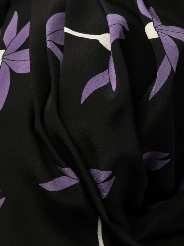 Valentino Garavani Floral-print Pleated Dress