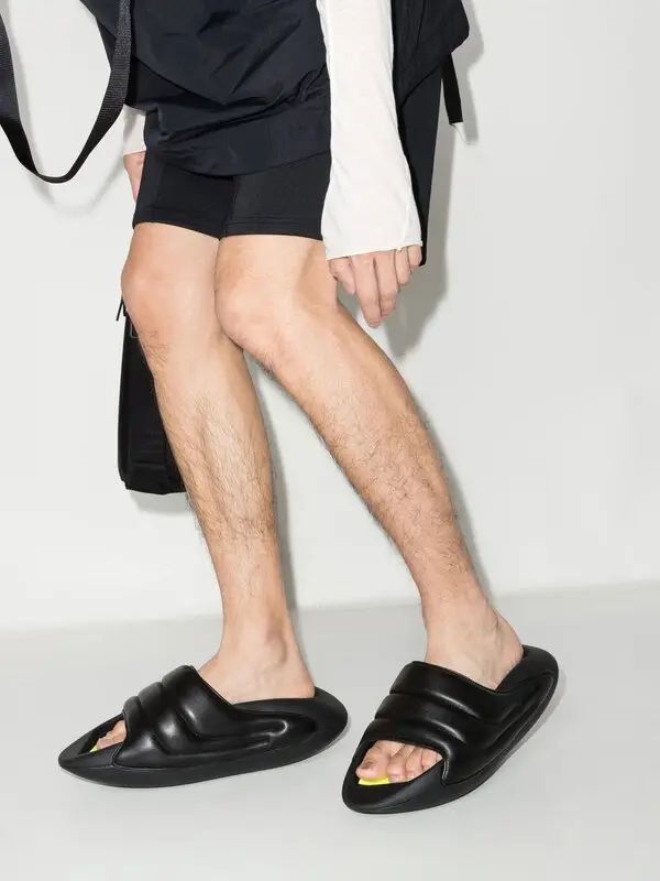 Balmain Quilted Padded Slides