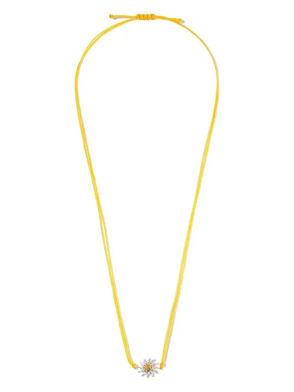 Yvonne Léon 9kt Yellow Daisy Citrine Necklace
