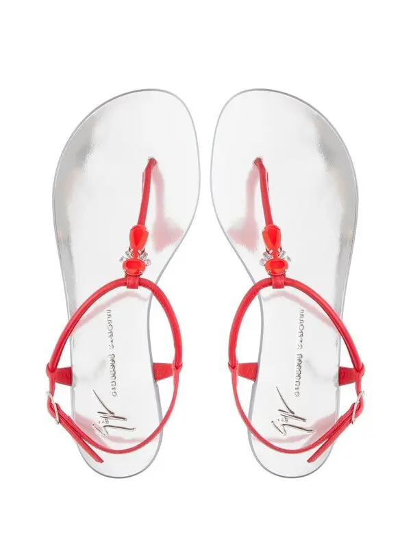 GIUSEPPE ZANOTTI Sybella T-bar Sandals - Pink