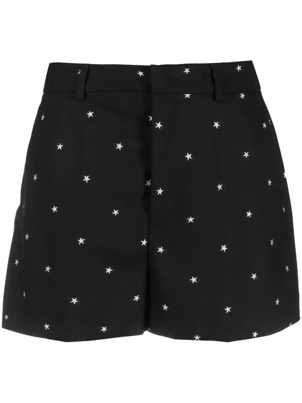 Red Valentino Star-print Thigh-length Shorts