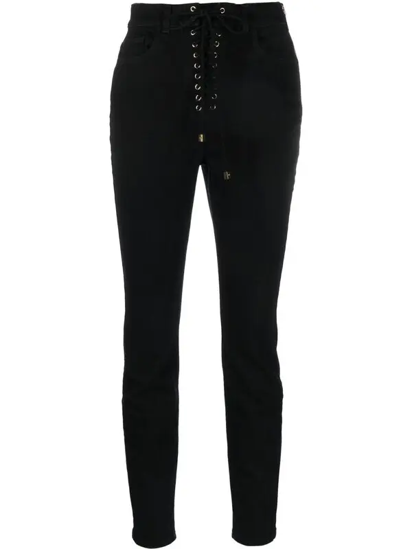 Elisabetta Franchi Eyelet-detailing Skinny Jeans