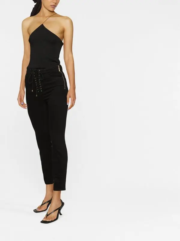 Elisabetta Franchi Eyelet-detailing Skinny Jeans