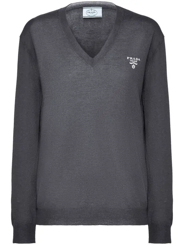 Prada V-neck Cashmere Jumper