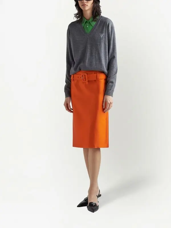 Prada V-neck Cashmere Jumper