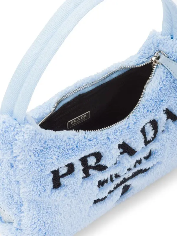 Prada Re-Edition 2000 Terry-Effect Mini Bag - Blue | Editorialist