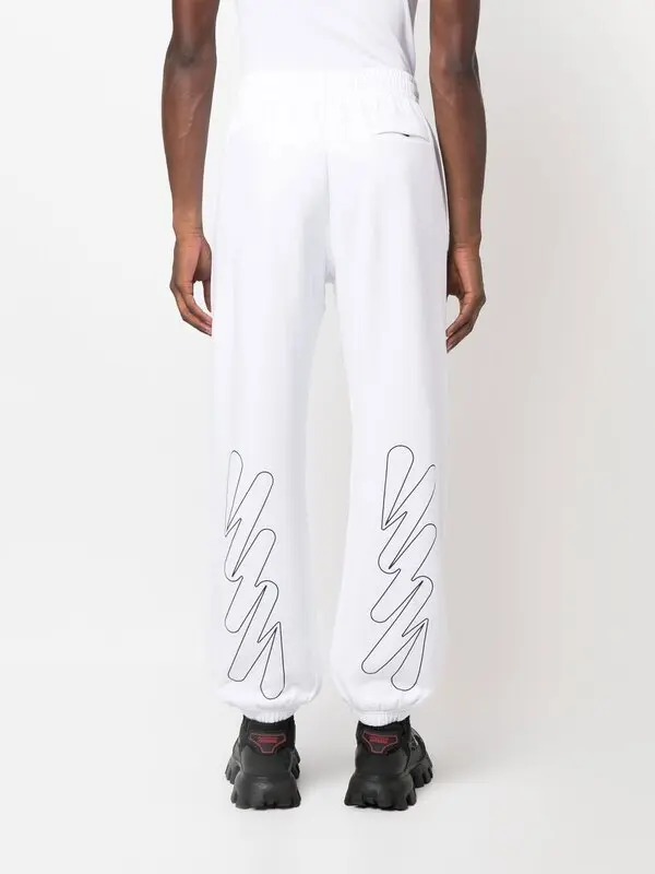 Off-White Diag-print Track Pants - White
