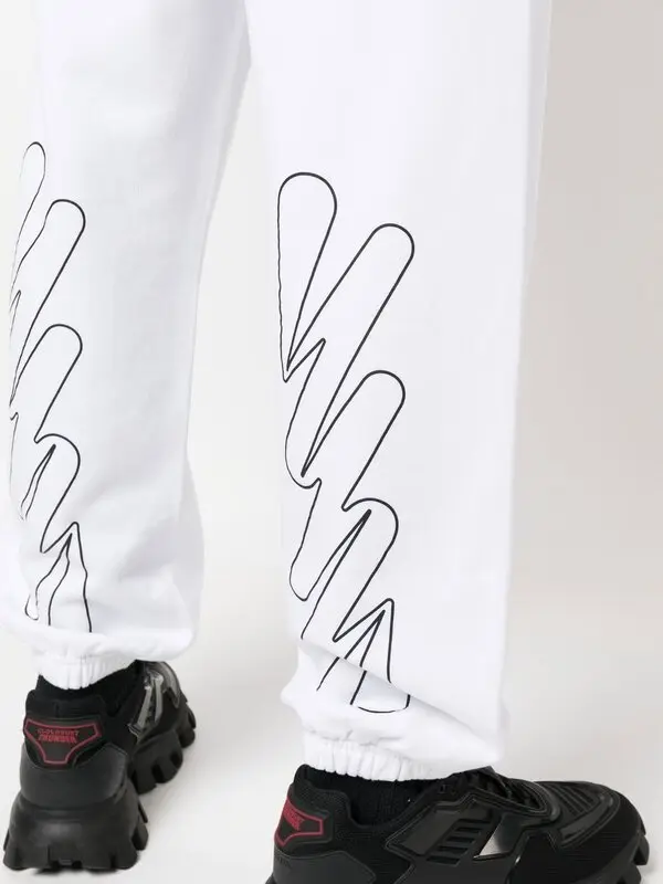 Off-White Diag-print Track Pants - White