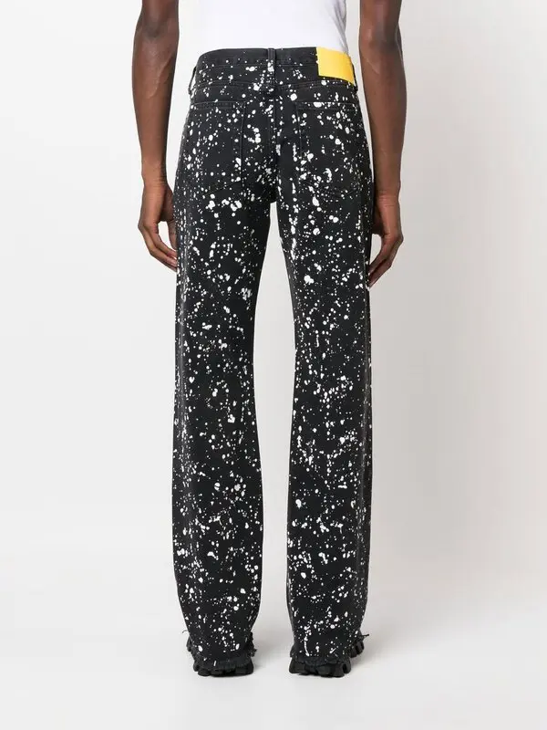 Off-White Paint Splatter Jeans - Black