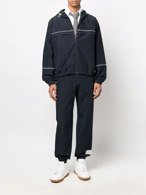Thom Browne Contrast-stitch Hooded Track Jacket