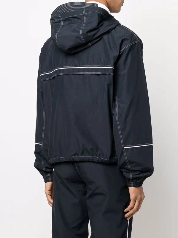 Thom Browne Contrast-stitch Hooded Track Jacket