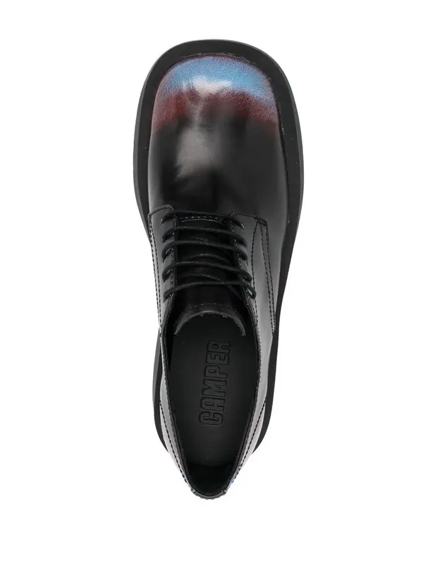 Camper Distressed Effect Leather Lace-up Shoes