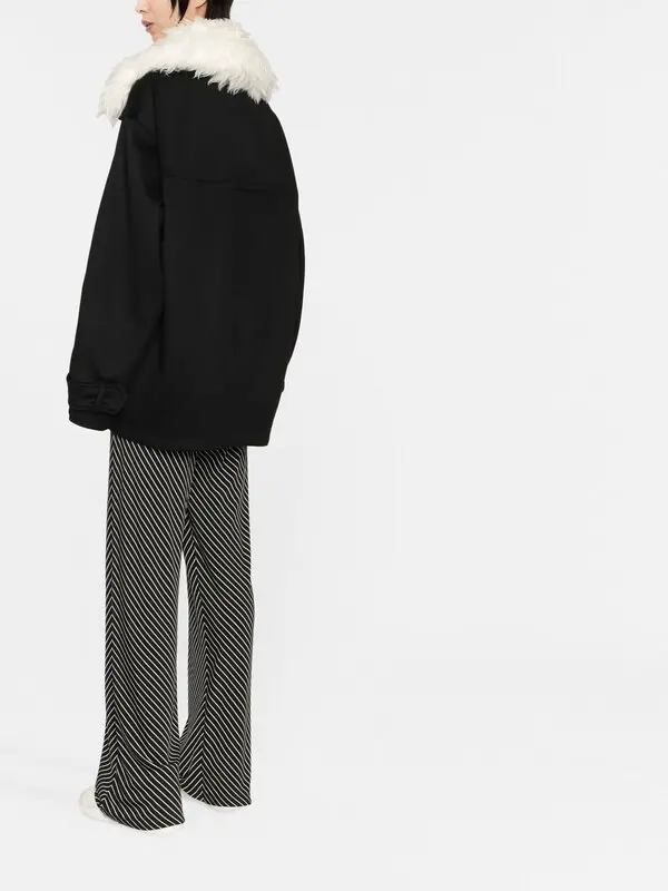 Stella McCartney Faux-fur Collar Wool Coat