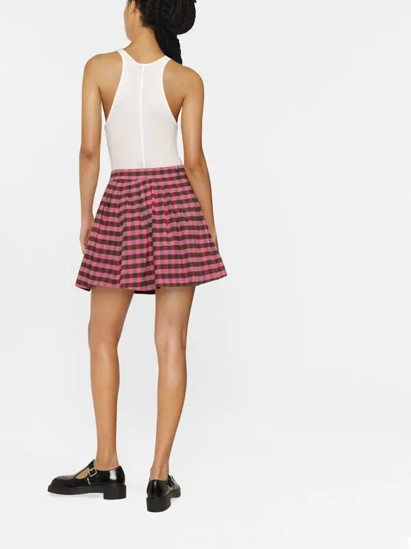Kenzo High-waisted Check-pattern Skirt