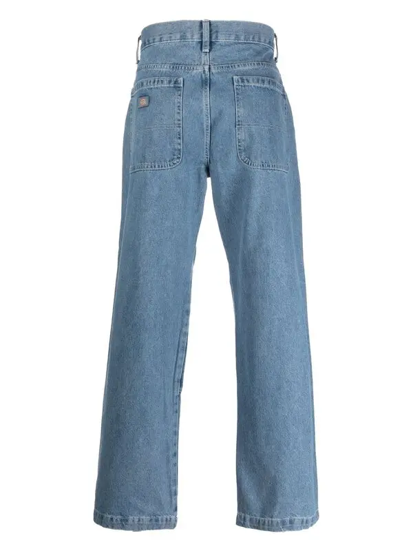 Dickies Mid-rise Wide-leg Jeans - Blue