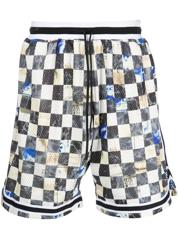 John Elliott Union Square-print Shorts - Multicolour