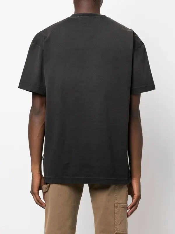 Palm Angels Graphic-print Crew-neck T-shirt - Black