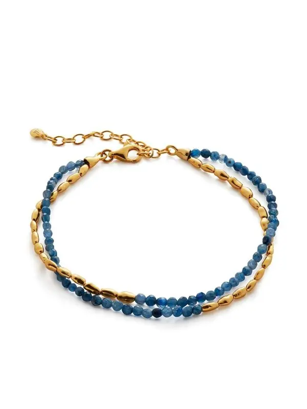 Monica Vinader Mini Nugget Gemstone Beaded Bracelet - Gold