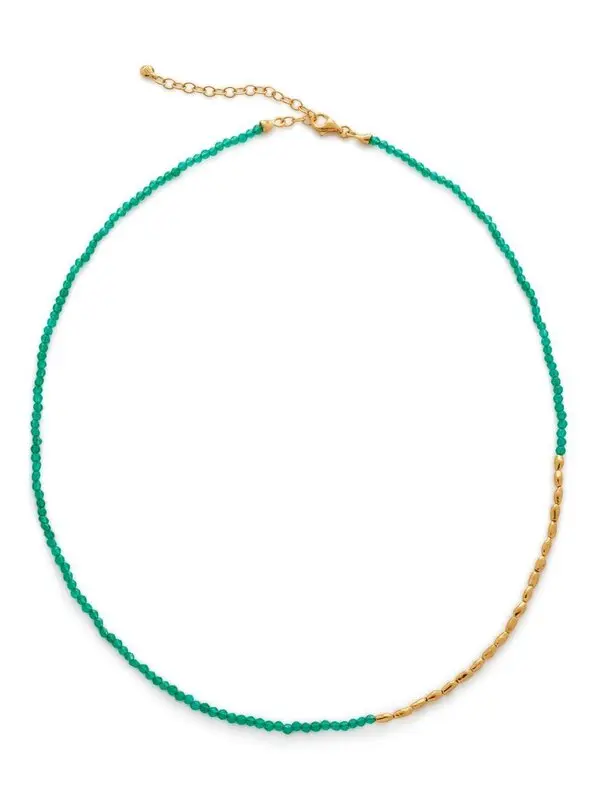 Monica Vinader Mini Nugget Beaded Necklace - Gold