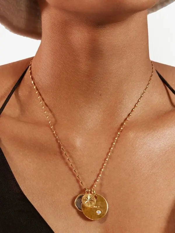 Monica Vinader Guiding Star Round Pendant