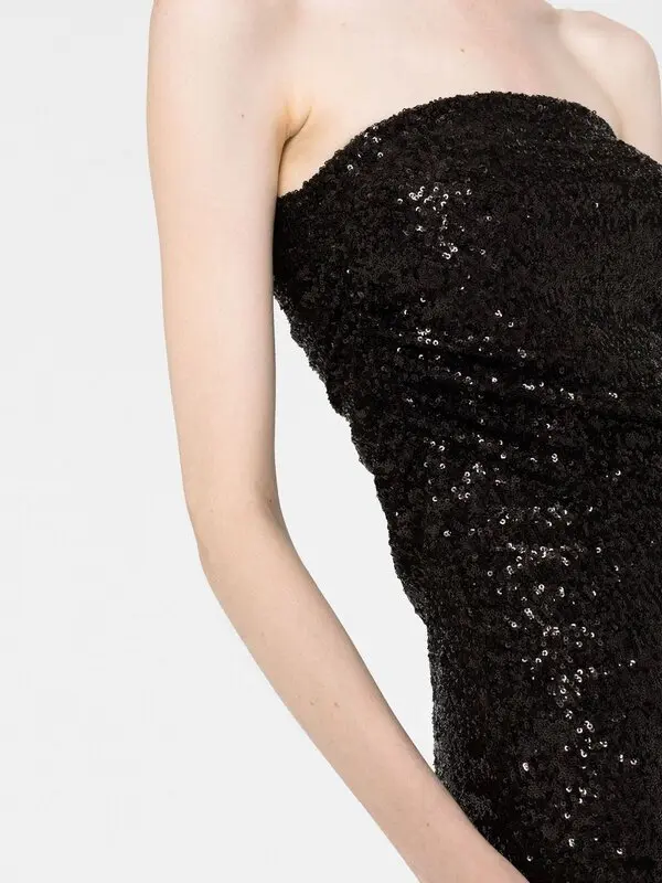 P.a.r.o.s.h Sequin Off-shoulder Dress