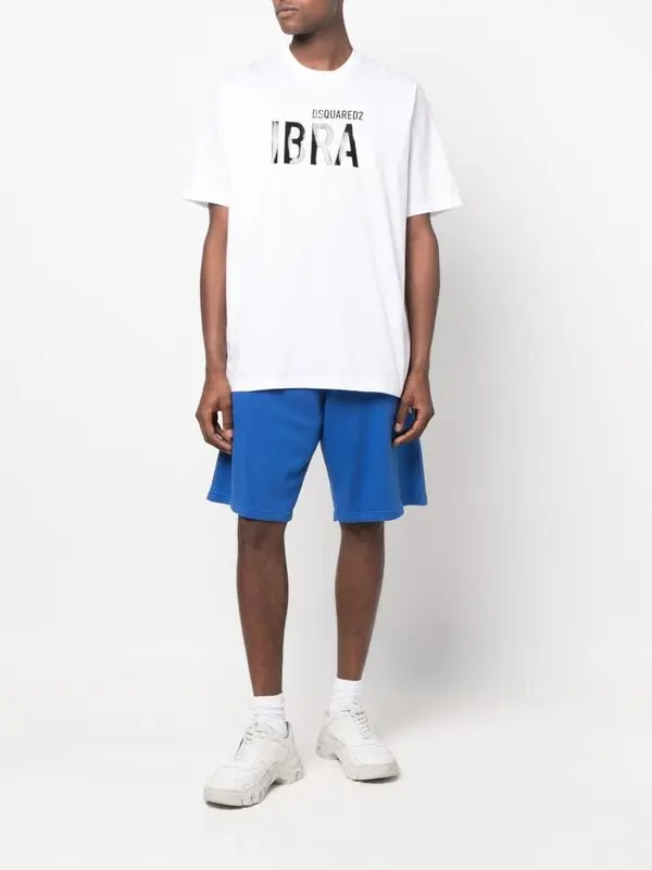 Dsquared2 Ibra-print Cotton T-shirt - White