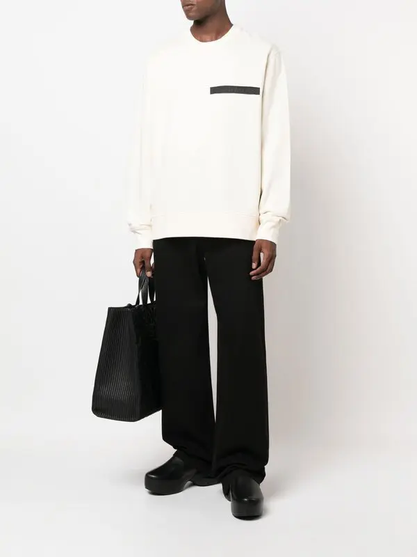 Alexander McQueen Selvedge Logo-tape Sweatshirt