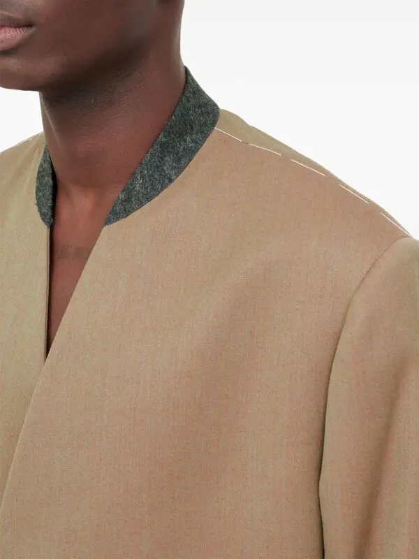 MAISON MARGIELA Collarless Single-breasted Blazer