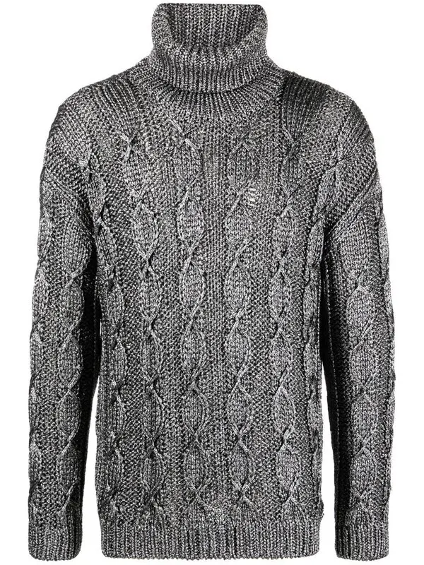 Saint Laurent Cable-knit Roll-neck Jumper