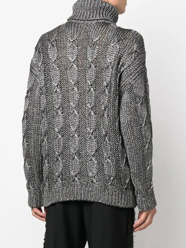 Saint Laurent Cable-knit Roll-neck Jumper