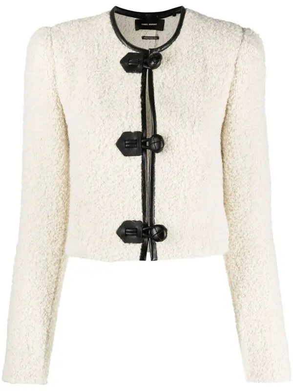 Isabel Marant Étoile Gradilla Cropped Bouclé Jacket - Neutrals