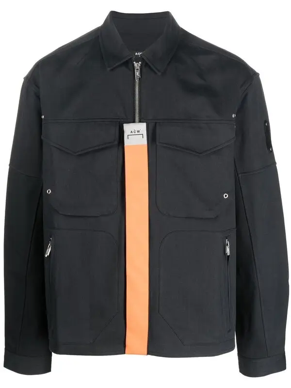 A-COLD-WALL* Stria Shirt Jacket - Black