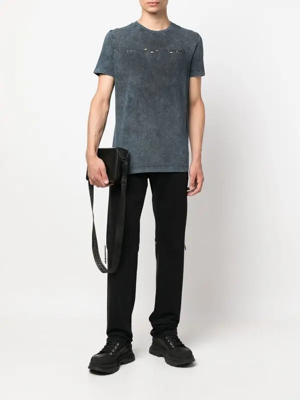 DIESEL® Slogan-print Cotton T-shirt