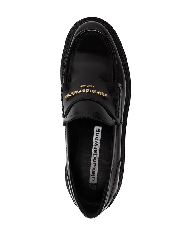 Alexander Wang Chunky Sole Leather Loafers