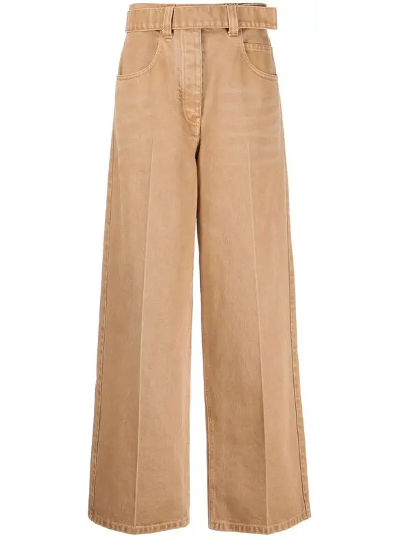 Alexander Wang Belted Wide-leg Jeans