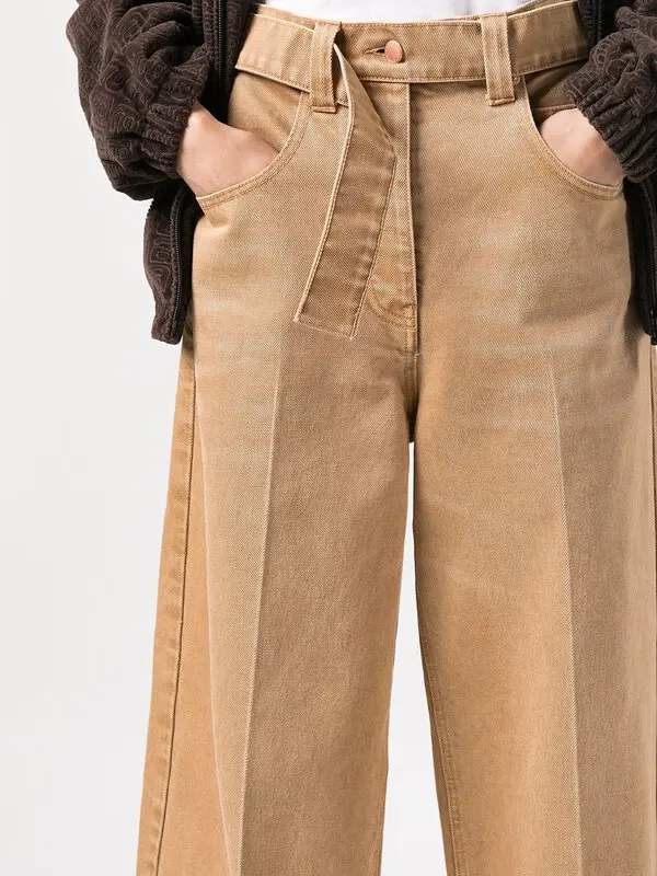 Alexander Wang Belted Wide-leg Jeans