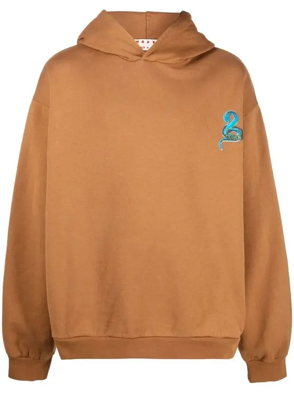 Marni Snake Graphic Print Hoodie