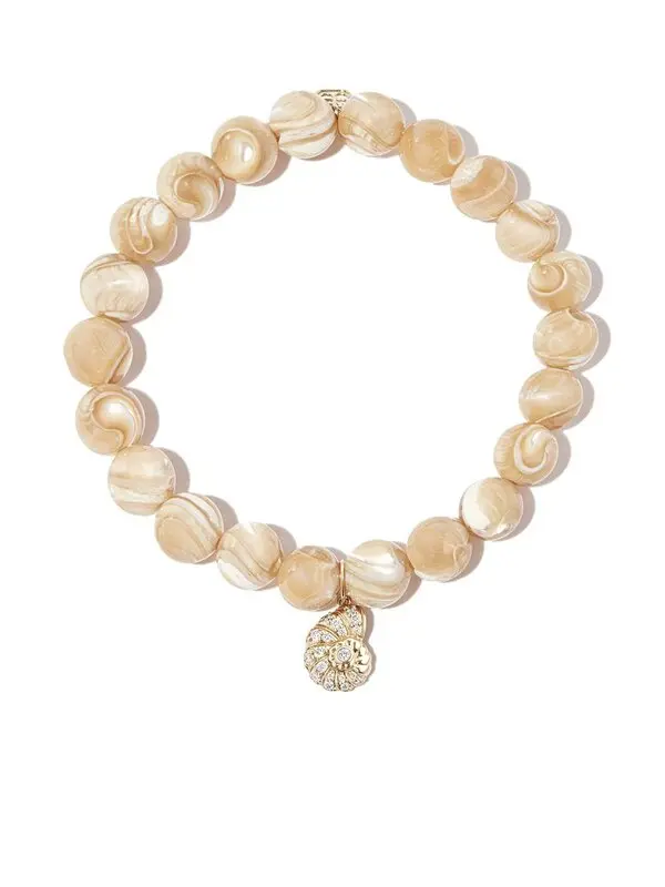 SYDNEY EVAN 14kt Yellow Mother-of-pearl Bracelet - Gold