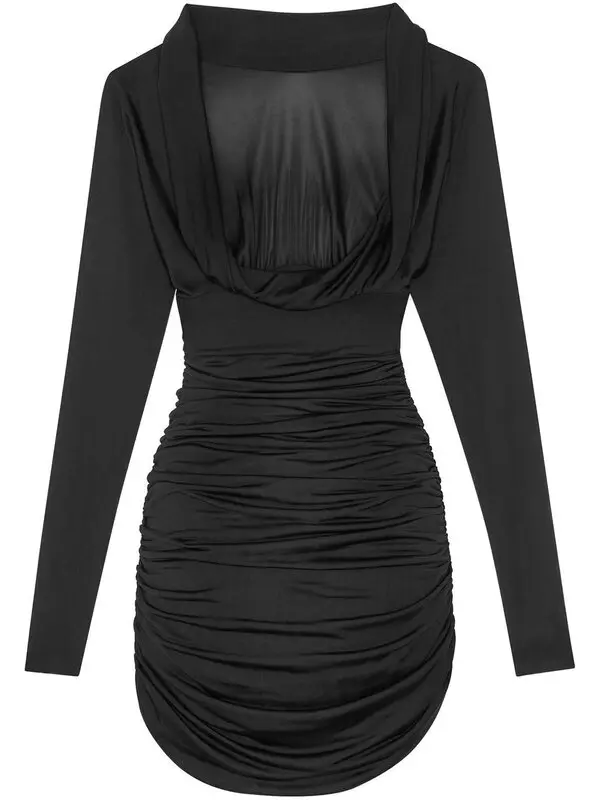 Saint Laurent Ruched Mini Dress