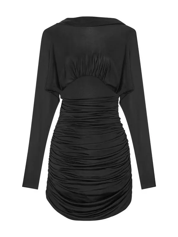 Saint Laurent Ruched Mini Dress