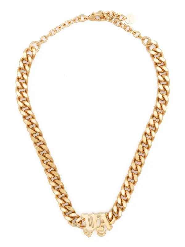 Palm Angels Monogram Curb-chain Necklace
