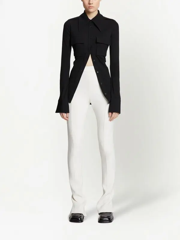 Proenza Schouler Bi-stretch Crepe Slim Trousers